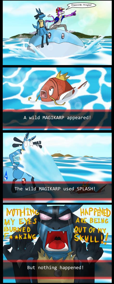 Magikarp Used Splash By Piqueraj On Deviantart