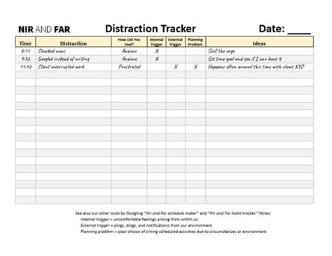 Live Distraction Tracker Pdf