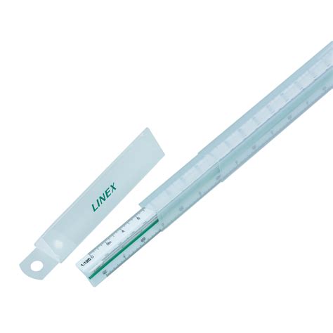 Micro Metal Rulex Triangular 100mm 10cm Scale Ruler Silver Aluminium