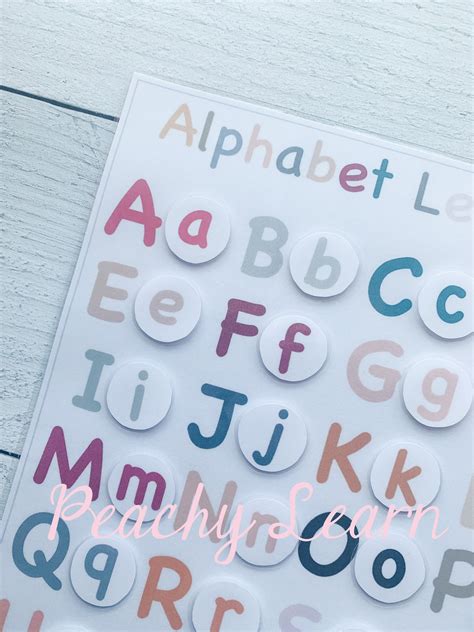 Alphabet Letters Printable Sorting Learning Time Preschool Homeschool Educational Abcs