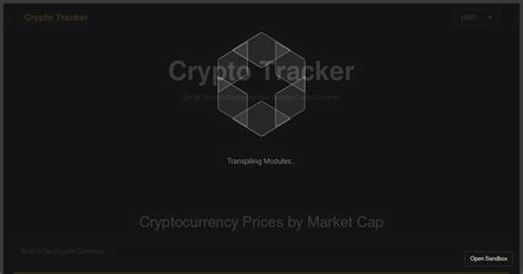 Crypto Tracker App Codesandbox