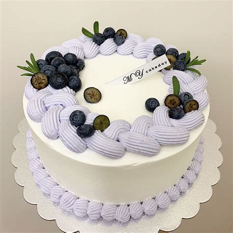 My Cake Day 케이크 아이디어 블루베리 케이크 케이크 꾸미기