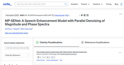 Mp Senet A Speech Enhancement Model With Parallel Denoising Of Magnitude And Phase Spectra
