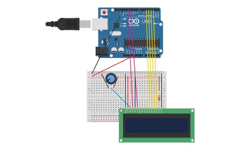 Circuit Design Lcd Display Arduino Tinkercad