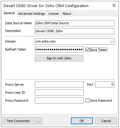 Zoho CRM Microsoft Access ODBC Connection Driver Download Connector For Integration And Sync