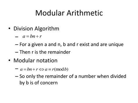 Modular Arithmetic And Elliptic Curves Ppt Download