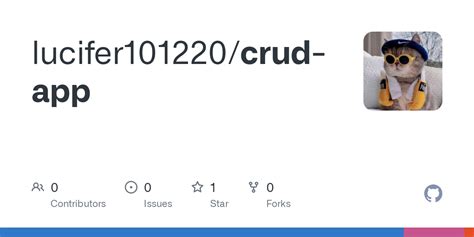 Github Lucifer101220crud App