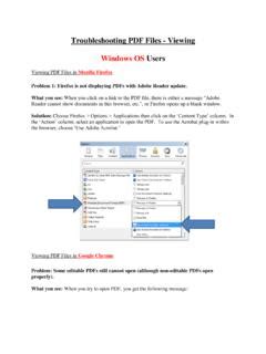Troubleshooting PDF Files Viewing Windows OS Users Troubleshooting Pdf Files Viewing Windows