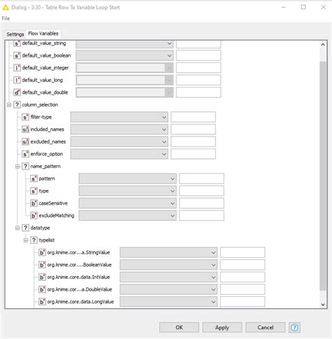 Db Row Filter Using Dynamic Flow Variables Knime Analytics Platform