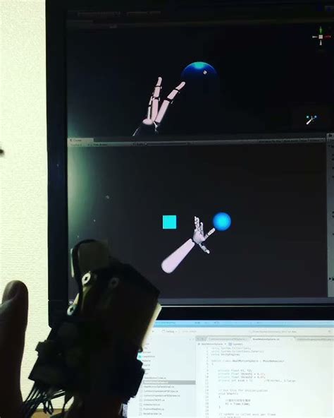 Vr Haptic Device Unity Leap Motion Youtube