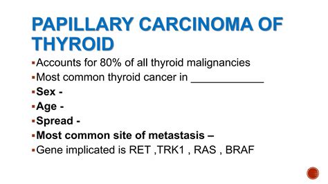 Pathogenesis Of Thyroid Carcinoma Pptx