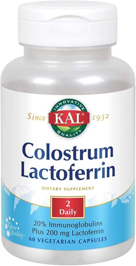 Amazon.com: KAL Colostrum Lactoferrin, 20% Immunoglobulins ...