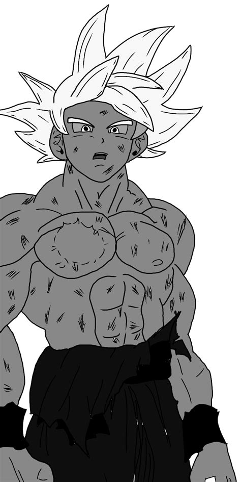 Mui Goku Manga Panel Glowing Hair By Biily2010 On Deviantart