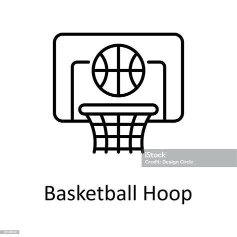 농구 후프 벡터 개요 아이콘 디자인 일러스트레이션 흰색 배경 Eps 10 파일에 스포츠 및 수상 기호 0명에 대한 스톡 벡터 아트 및 기타 이미지 Istock