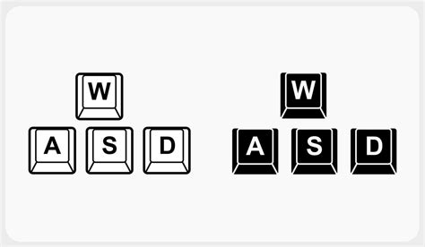 Wasd Keyboard Buttons Icon Game Control Icon In Vector Illustration 7964483 Vector Art At Vecteezy