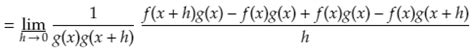 The Quotient Rule DerivativeIt