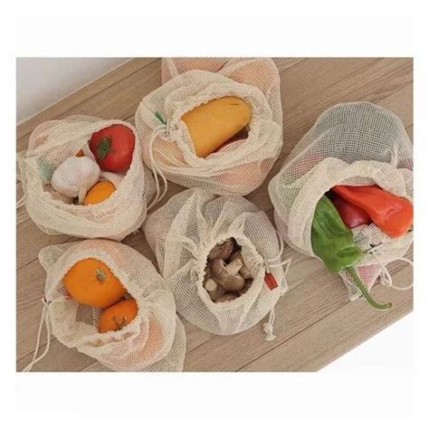 bio degradable eco friendly mesh bag at ₹ 33 piece cotton mesh bags