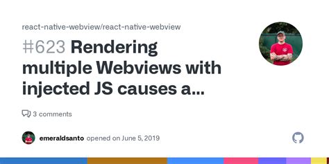 Rendering Multiple Webviews With Injected Js Causes A Crash On Android