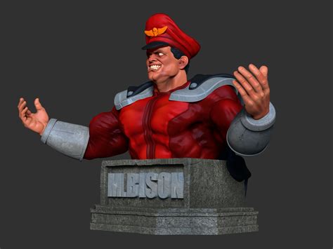 Stl File M Bison Bust 3d Print Model・model To Download And 3d Print・cults