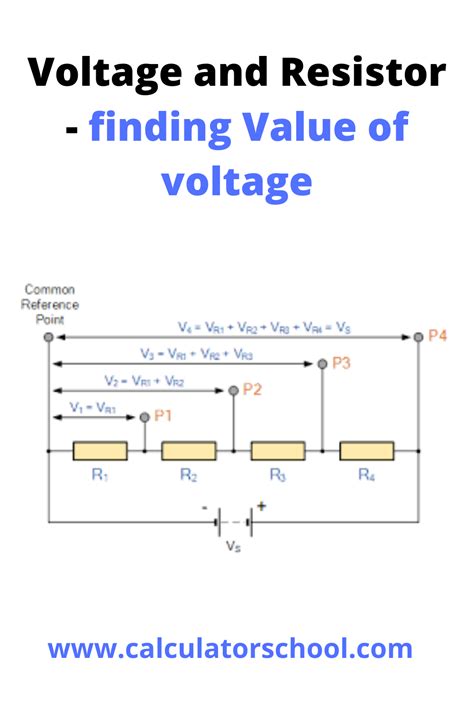 Voltage And Resistor Finding Value Of Voltage Electrical Engineering Online Calculator