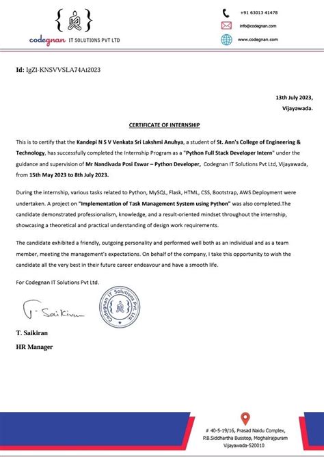 anuhya kandepi on linkedin internship pythonfullstackdeveloper