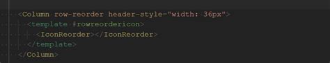 datatable icon slot template unable to get a specific style · issue