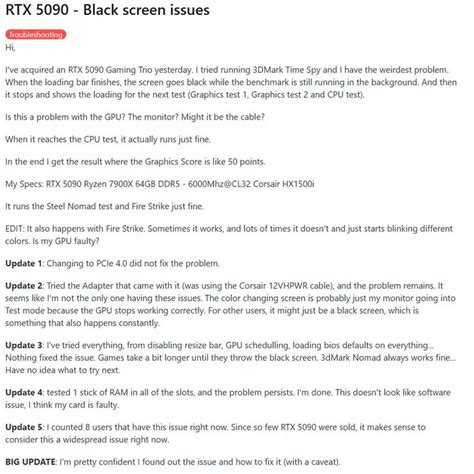 Nvidia Investigating Rtx 5090 And 5080 Black Screen Issues