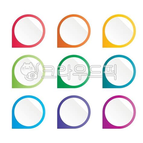 말풍선 라벨 배너 광고 프레임 사진이미지일러스트캘리그라피 Green Seed작가