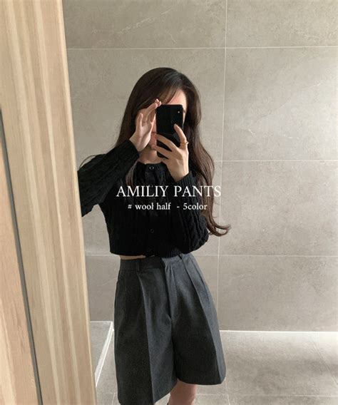 소녀레시피 에밀리 버뮤다 모직 하프 팬츠 Pt 5color