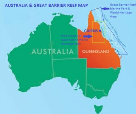 Location Of The Great Barrier Reef Great Barrier Reef