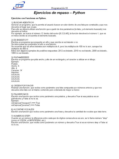 01 ejercicios python pdf