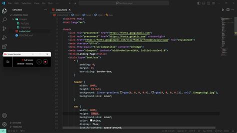 Video How I Created A Landing Page Using Html And Css Sneh Parmar Posted On The Topic Linkedin