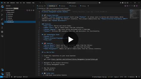 Python Projectshowcase Librarymanagementsystem Pythonproject