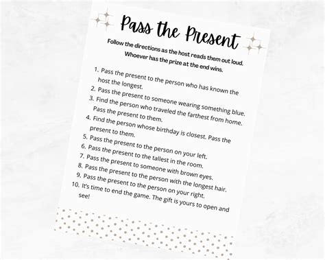 Pass The Present Game Pass The Parcel Game Pass The Prize Game