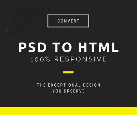 convert psd xd and sketch to responsive html