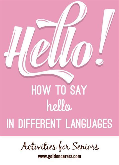 say hello goodbye in different languages artofit