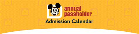 Admissions And Blockout Dates Calendar Pixie Dust