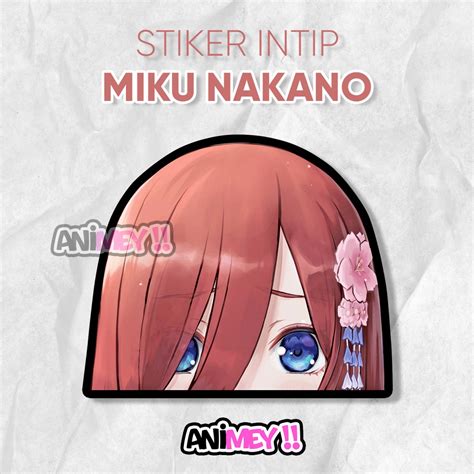 Jual Stiker Intip Miku Nakano Sticker Anime Waterproof Shopee Indonesia