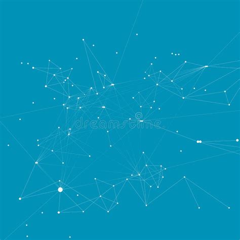 Abstract Connection Structure Vector Science Background Stock