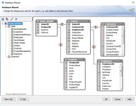 I Net Clear Reports Help Database Wizard