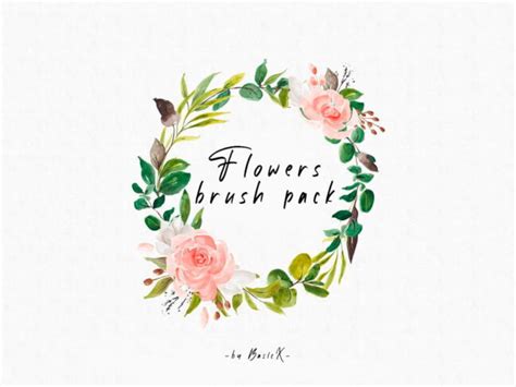 Flowers Set Procreate Brushes Graphicsbunker