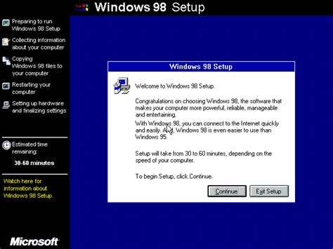Why Does Part Of The Windows 98 Setup Program Look Older Than The Rest