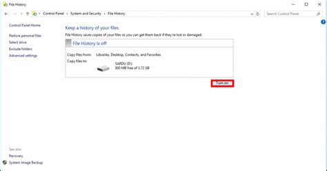 Backup Using Windows File History Technology Support Services