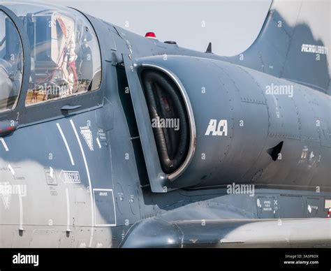 Belin Germany June 11 2010 Boundary Layer Diverter Intake On Czech Air Force Aero L 159 Alca