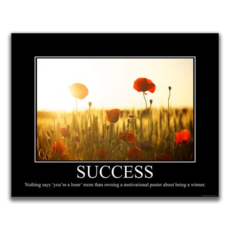 Success Demotivational Poster Inspirational Wall Art