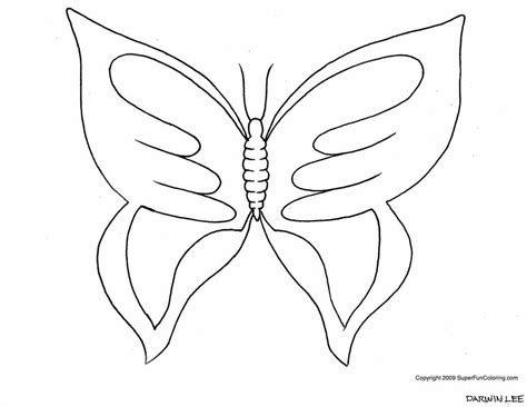 Dibujo De Mariposa Para Colorear Y Pintar 6279