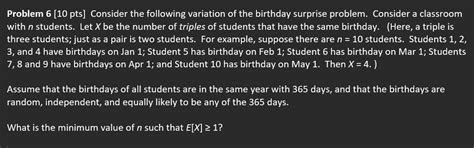 solved problem 6 [10 pts] consider the following variation