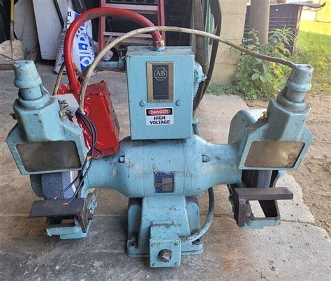 Used 2 Hp Baldor 1215w 12 Double End Grinder Buffer 1800 Rpm Bench Mounted For Sale At Lemk