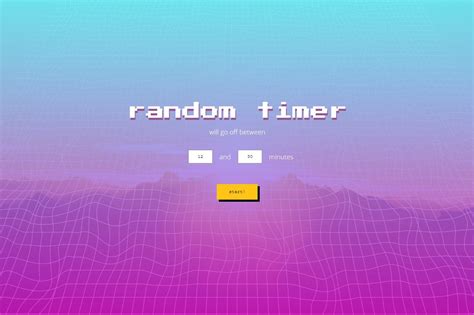 Julia Hack Random Timer App