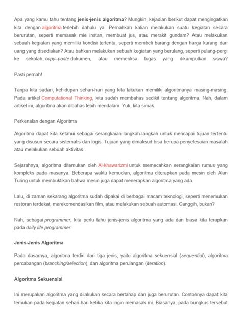Jenis Jenis Algoritma Pdf